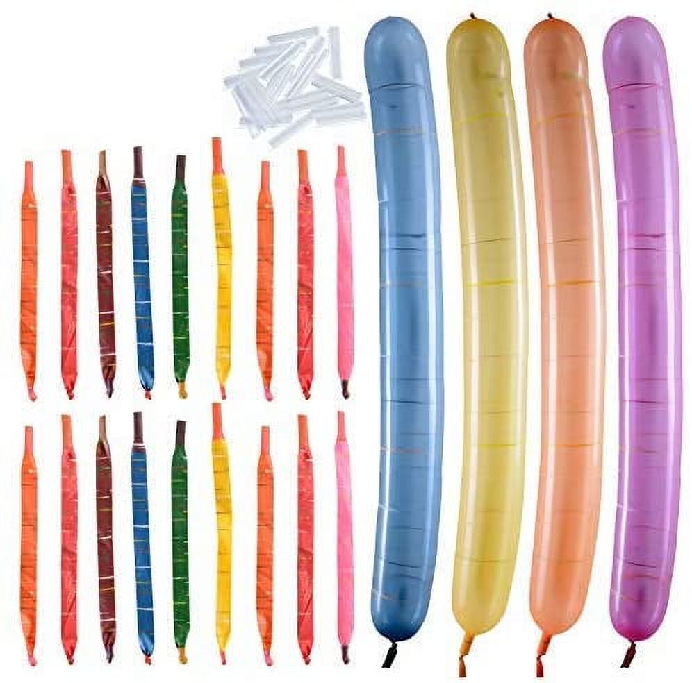B'loonies Plastic Balloons Variety Pack, 8 Tubes of Assorted Colors ...
