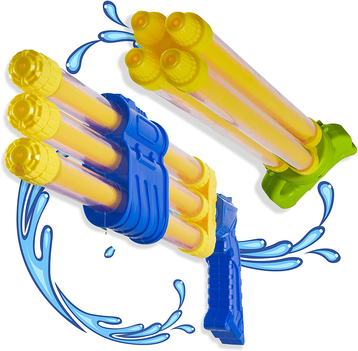 Prextex Water Blasters Pack, Outdoor Squirt Toy for Toddlers, 3 & 4 ...