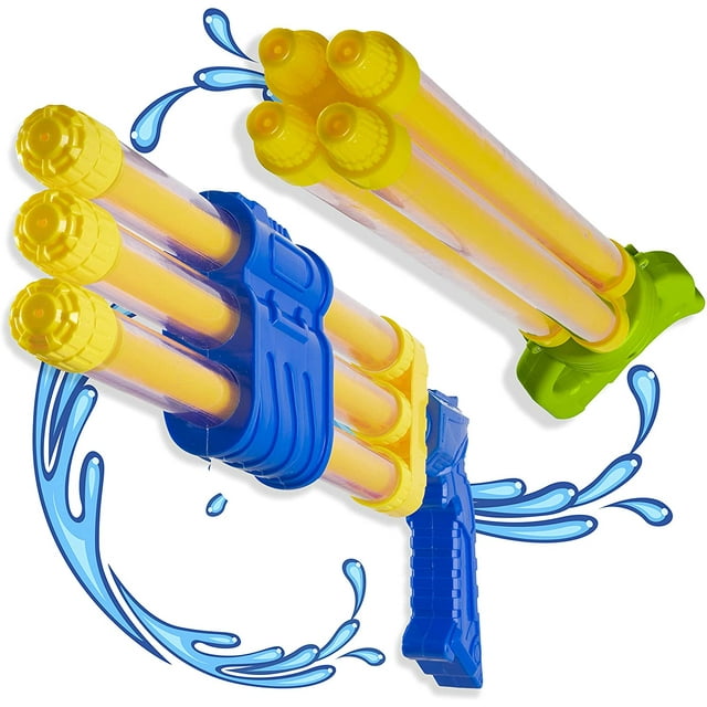 Prextex Water Blasters Pack, Outdoor Squirt Toy for Toddlers, 3 & 4 ...