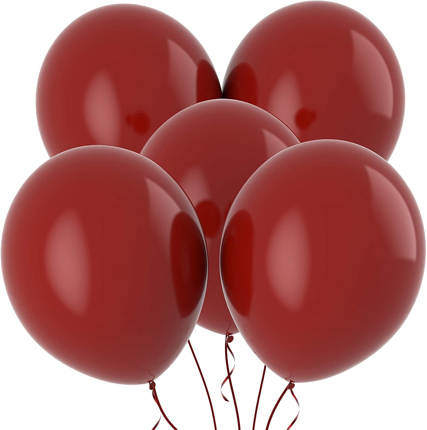 Prextex Garnet Red Jumbo Balloons - 30 Extra Large 18 Inch Garnet Red ...
