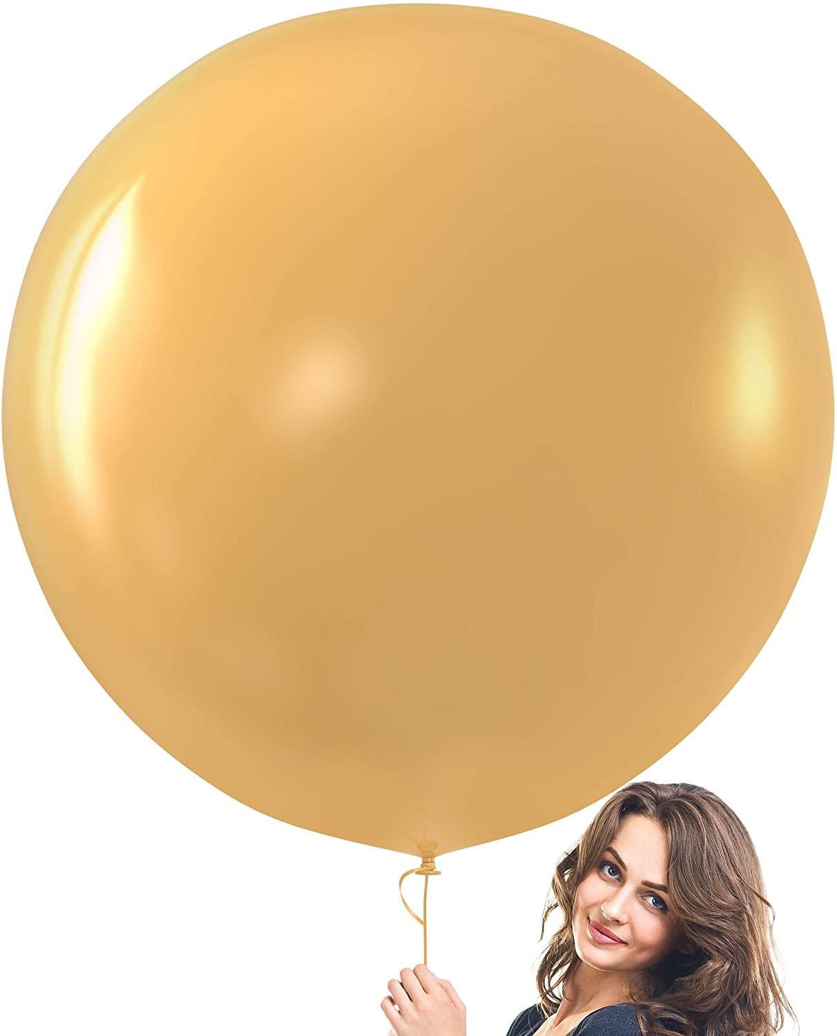 Latex Round Giant Balloons, 36 in, Powder Pink, 6ct - Walmart.com