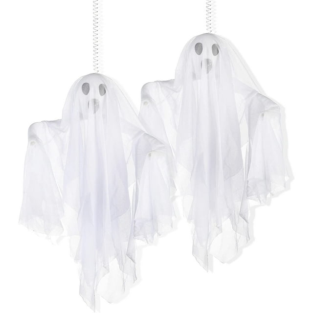 Prextex Halloween Fabric Ghost - 2 Pcs Halloween Hanging Spooky Ghost ...