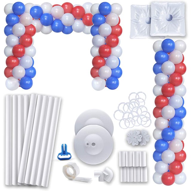 Prextex 5ft Deluxe Balloon Column Kit with Base Arch Stand for Events ...