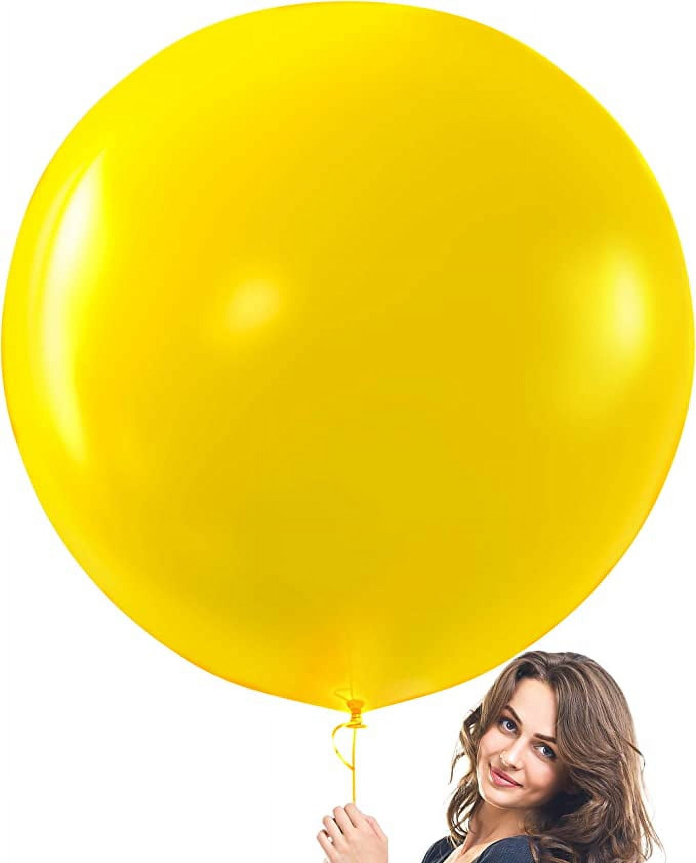 Prextex Yellow Giant Balloons | 8 Jumbo 36 Inch Yellow Balloons ...