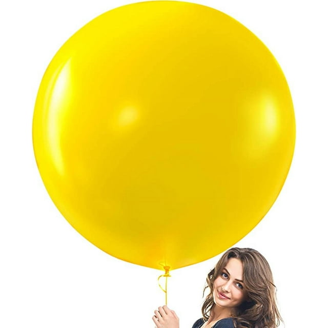 Prextex Yellow Giant Balloons | 8 Jumbo 36 Inch Yellow Balloons ...