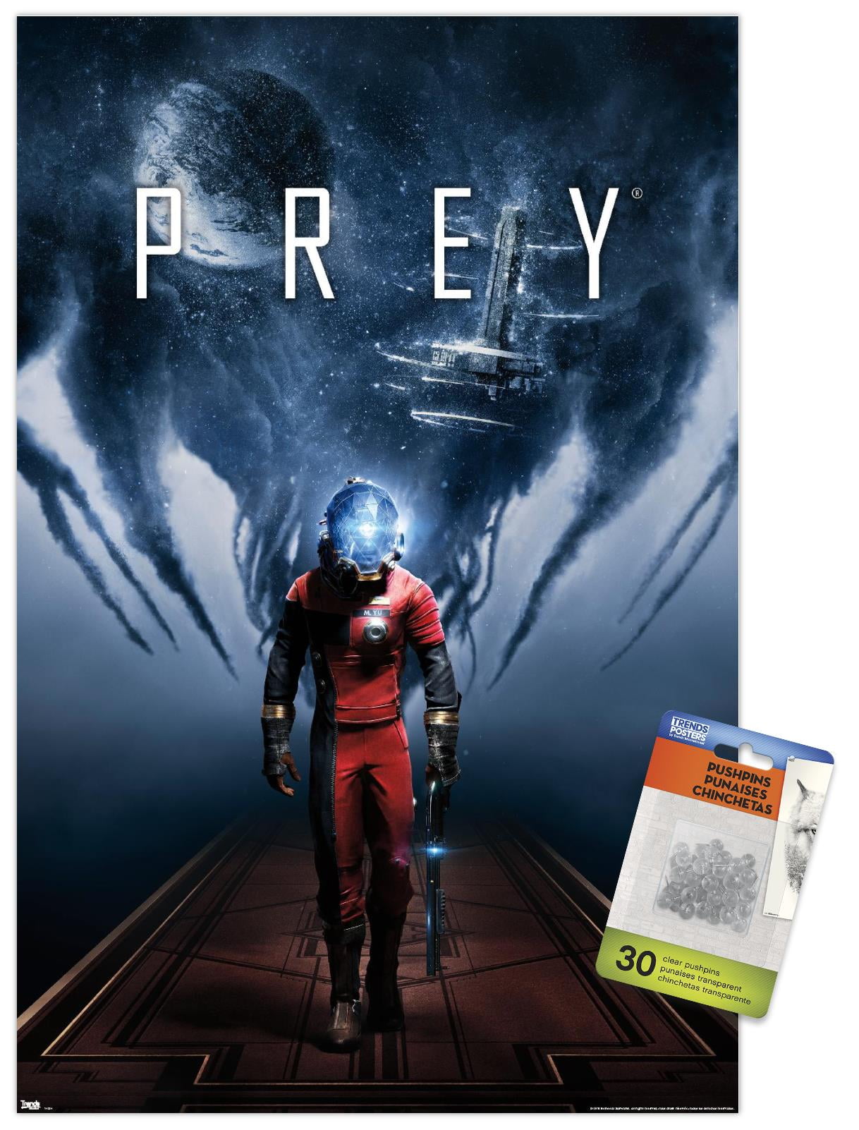 Prey - Key Art Wall Poster with Push Pins, 14.725" x 22.375" - Walmart.com