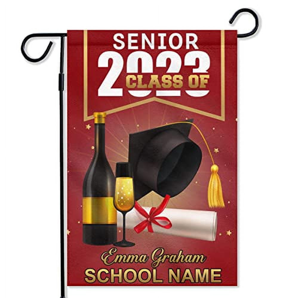 Prezz 2024 Graduation Garden Flag Personalized Premium 2024 Gifts Boys ...