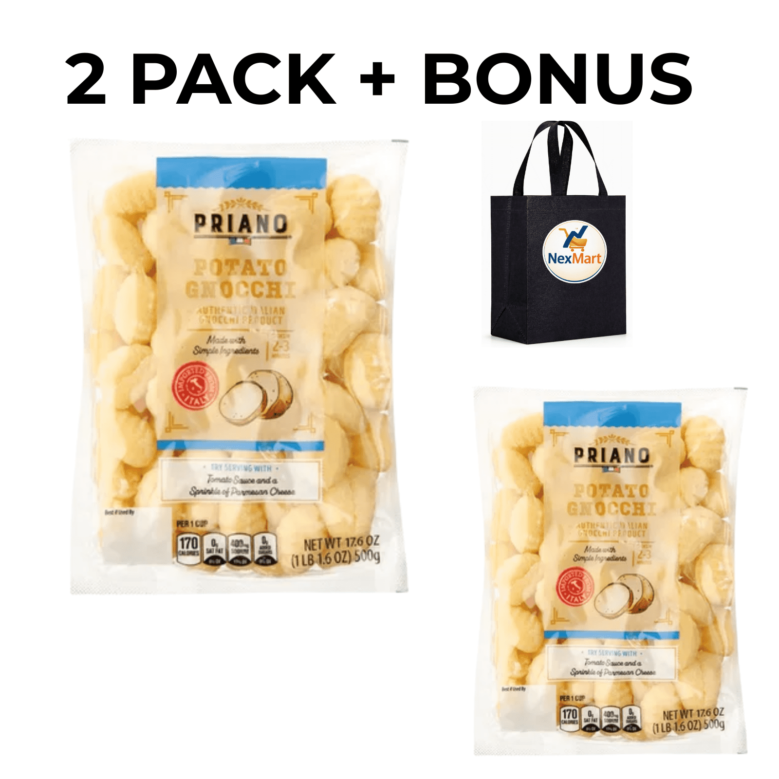 Priano 2PK Potato Gnocchi - Walmart.com