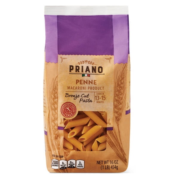 Priano Bronze Cut Penne, 1 lb - Pack of 2 - Walmart.com