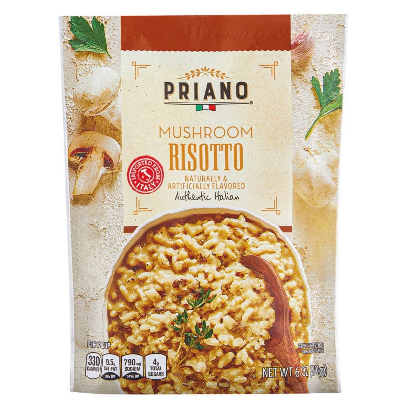 Priano Mushroom Risotto, 6 oz - Walmart.com