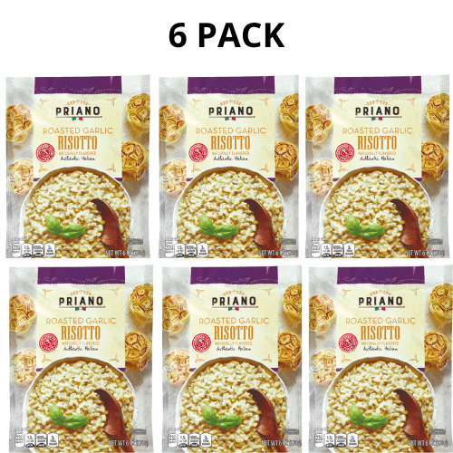 Priano Roasted Garlic Risotto, 6 oz - 6 PACK - Walmart.com