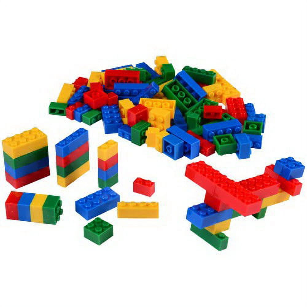 US Toy Building Bricks Block Mania 100 Piece Assorted Toy Play Set ...