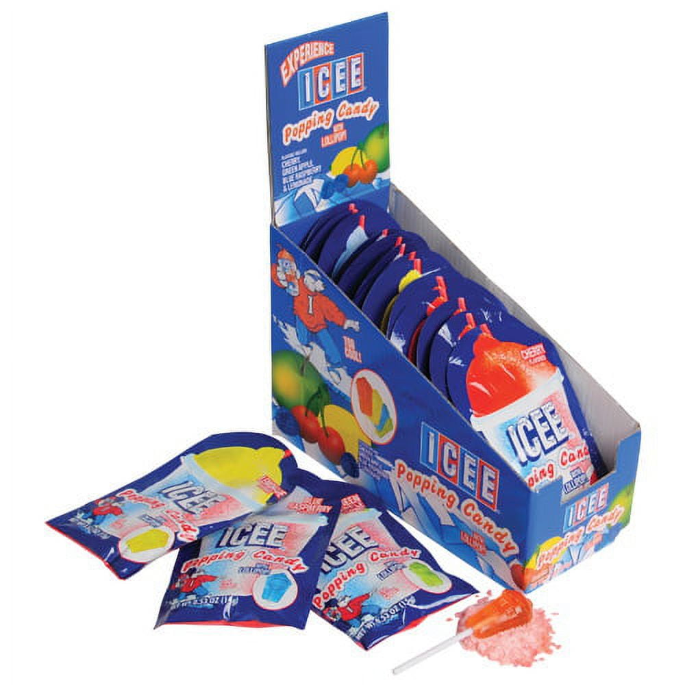 (Price/Box)U.S. Toy CA349 Icee Popping Candy w/Lollipop - Walmart.com