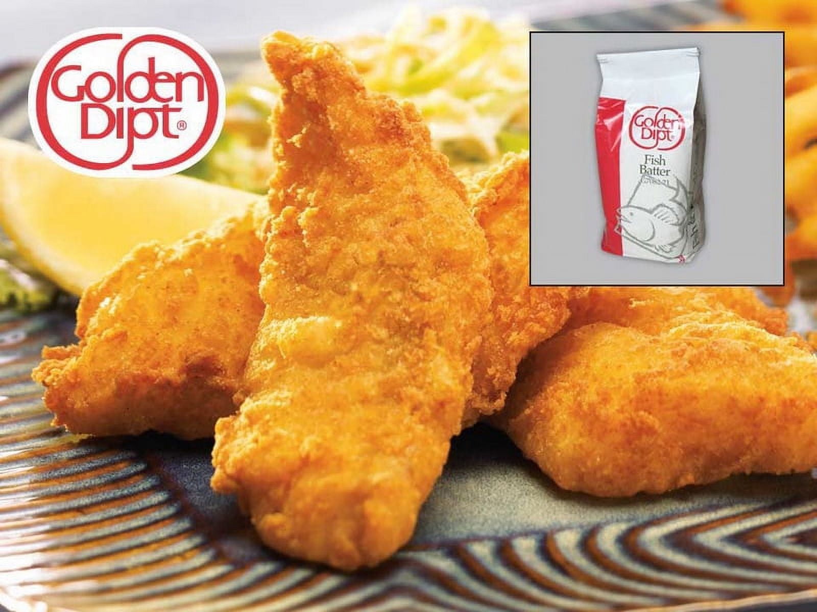 (Price/CASE)Golden Dipt Fish & Vegetable Batter Mix 5 Pound Bag - 6 Per ...