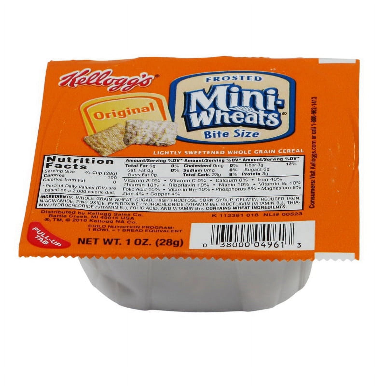 (Price/CASE)Kellogg'S Frosted Mini Wheats Bite Size Cereal 1 Ounce Per ...