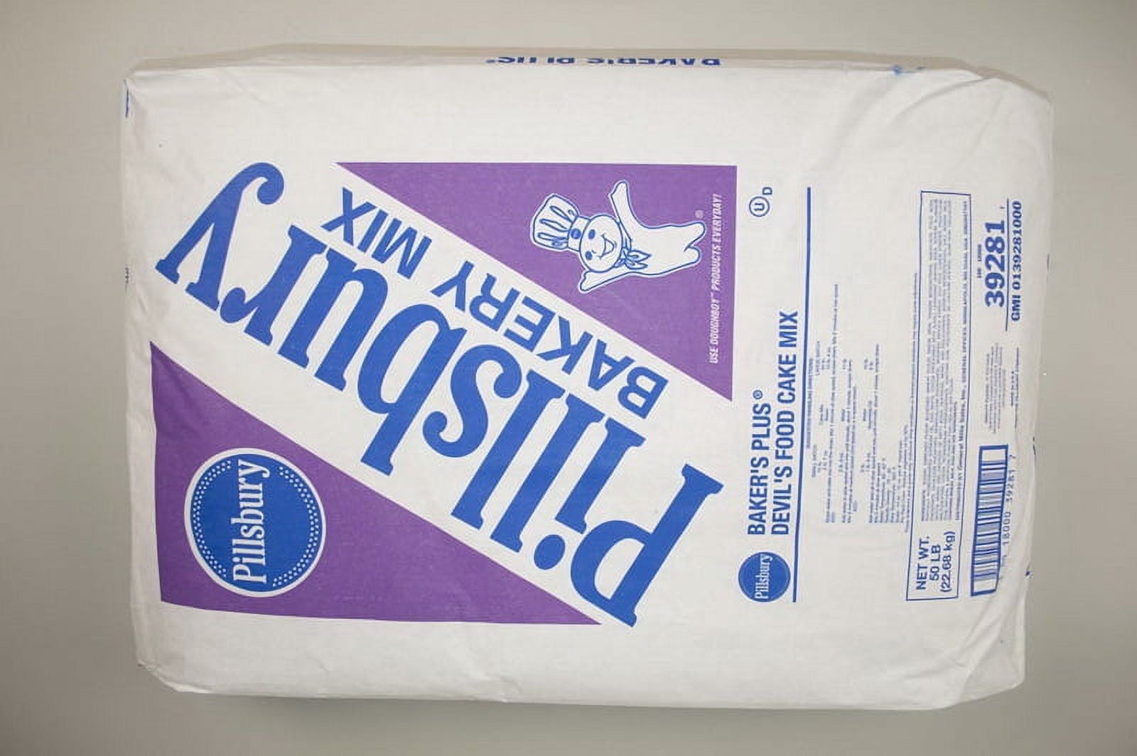 (Price/CASE)Pillsbury Bakers' Plus Cake Mix Devil'S Food 50 Pound - 1 ...