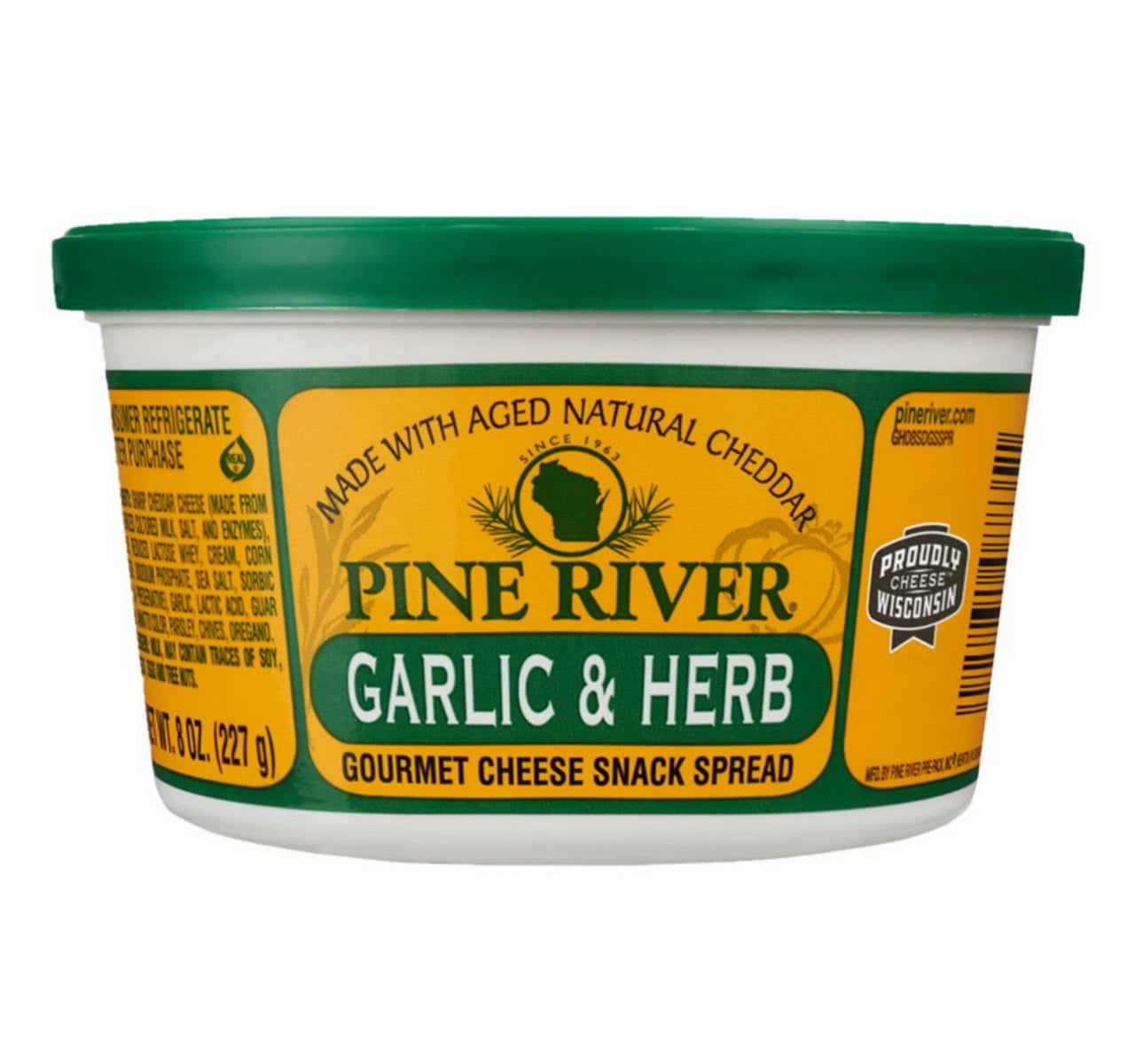 (Price/CASE)Pine River Garlic & Herb Gourmet Cheese Snack Spread, Shelf ...