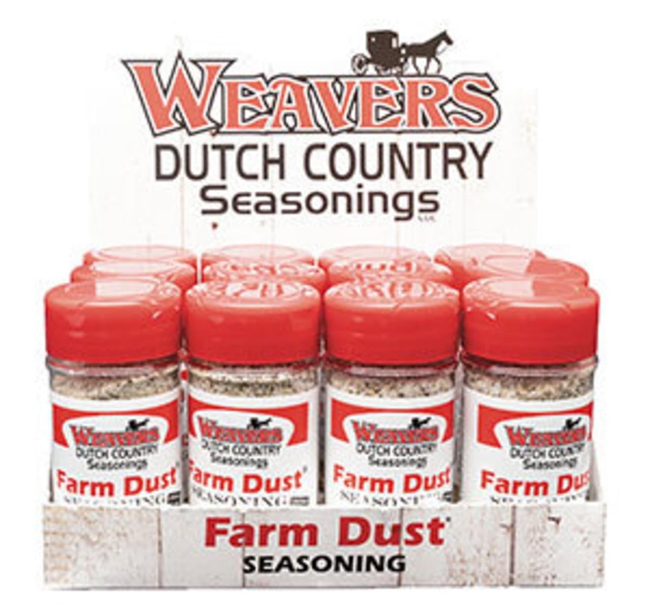 (Price/CASE)Weavers Dutch Country Seasonings Farm Dust Display 4/12-2 ...