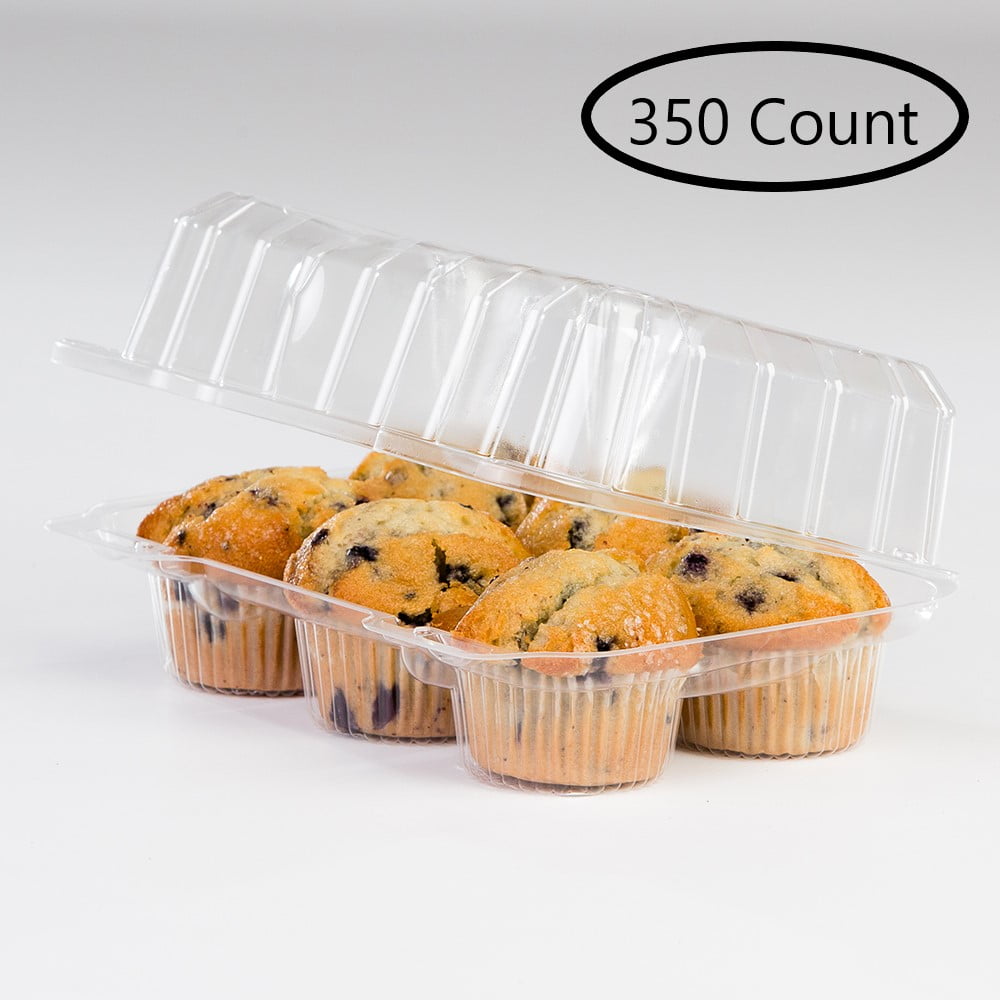 Detroit Forming Clear OPS Plastic 6-Compartment Muffin/Cupcake ...