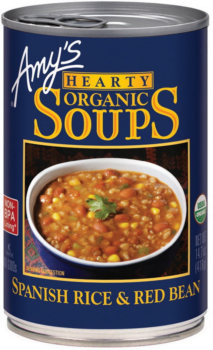 Amy's Soup, Spanish Rice and Red Beans, Organic, Vegan, 14.7 Ounce ...