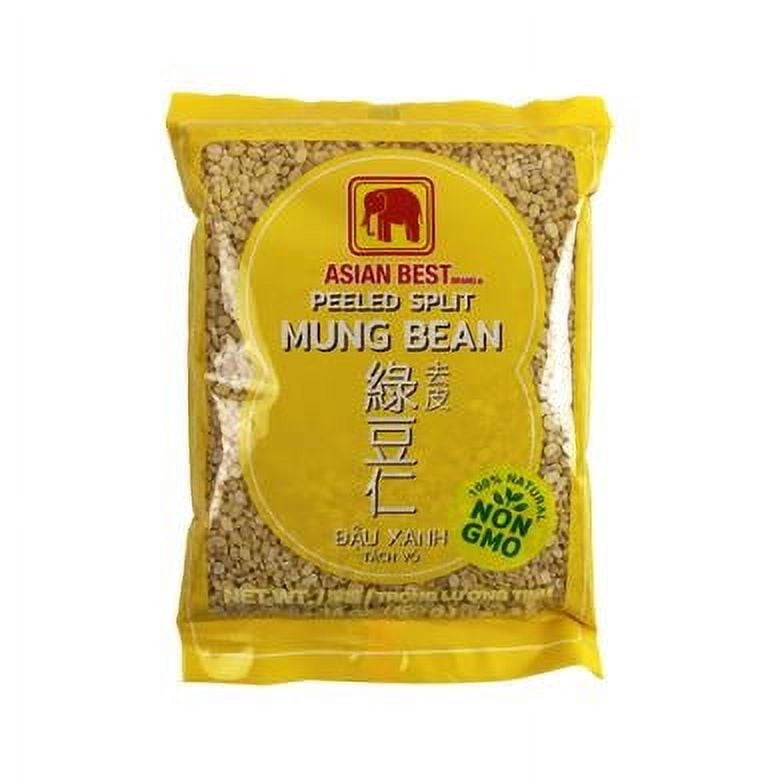 (Price/Case)Asian Best Peeled Split Mung Bean (Premium), 14 OZ, Case of ...