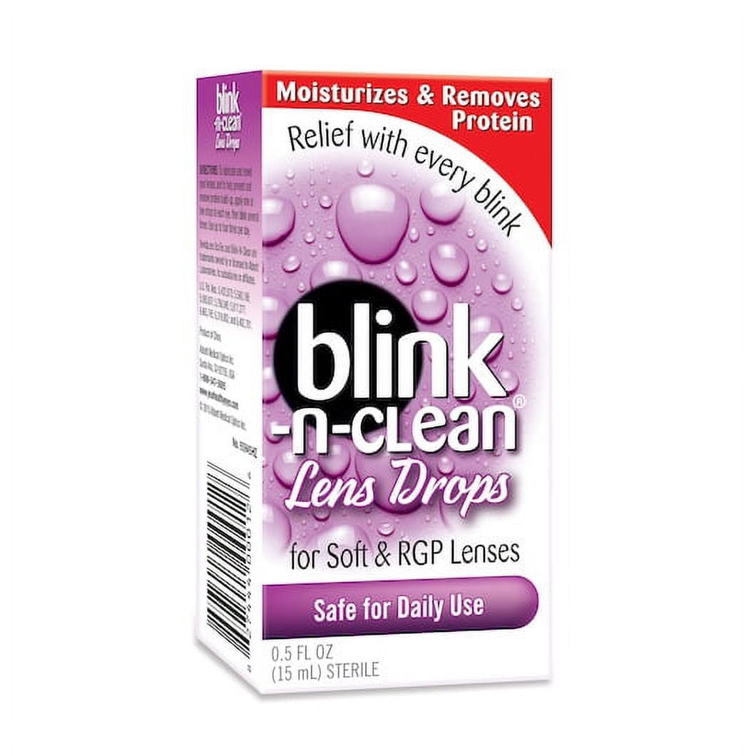 (Price/Case)Blink-N-Clean Lens Drops, 0.5 Fluid Ounces, 6 Per Box, 4 ...