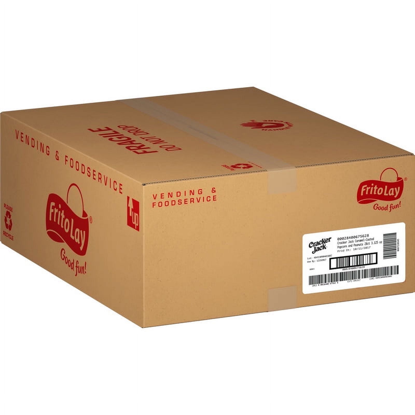 Cracker Jack Regular Snack, 3.125 Ounce Plastic Bag, Pack of 28 ...