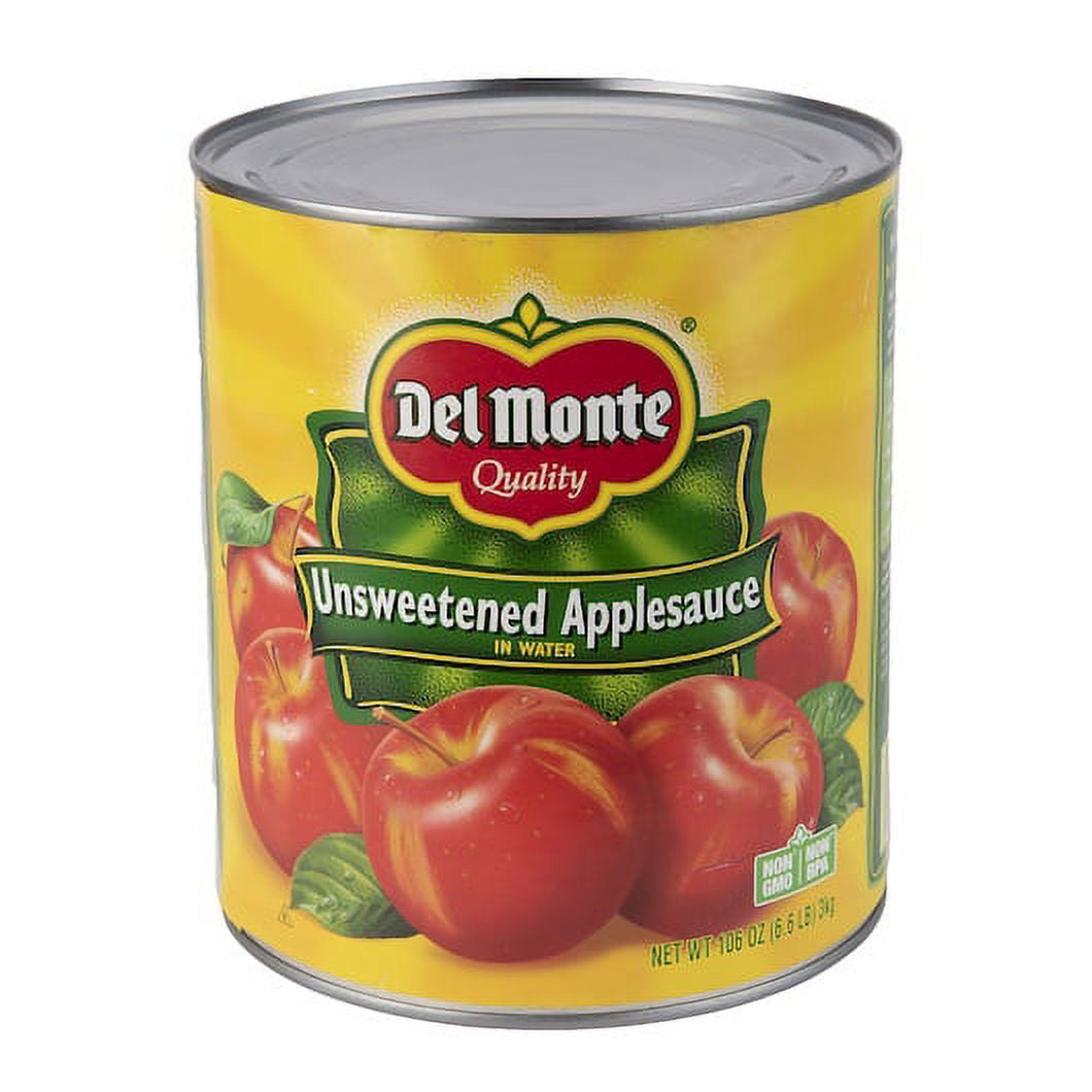 (Price/Case)Del Monte Unsweetened Applesauce Can, 106 Ounces, 6 per ...