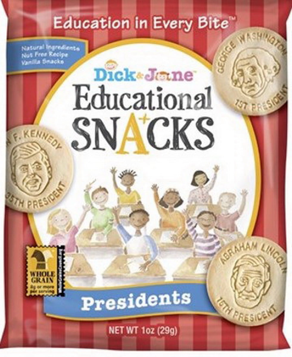 (Price/Case)Dick And Jane President Educational Snack Crackers 1 Ounce ...