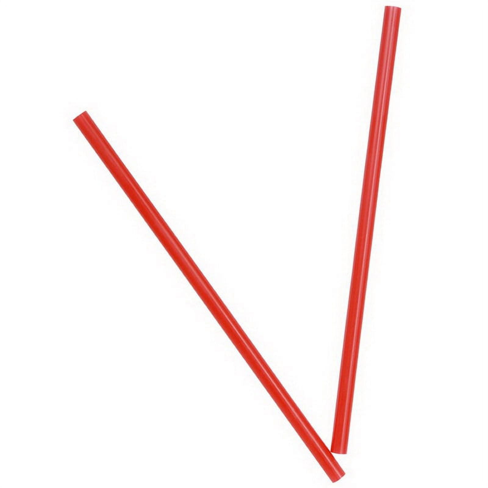 (Price/Case)Dixie 7.75 Inch Giant Individually Wrapped Red Straw 300 ...