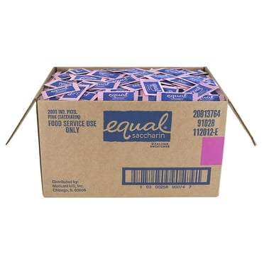 Equal Zero Calorie Sweetener Packets, Sugar Substitute, 2000 Ct ...