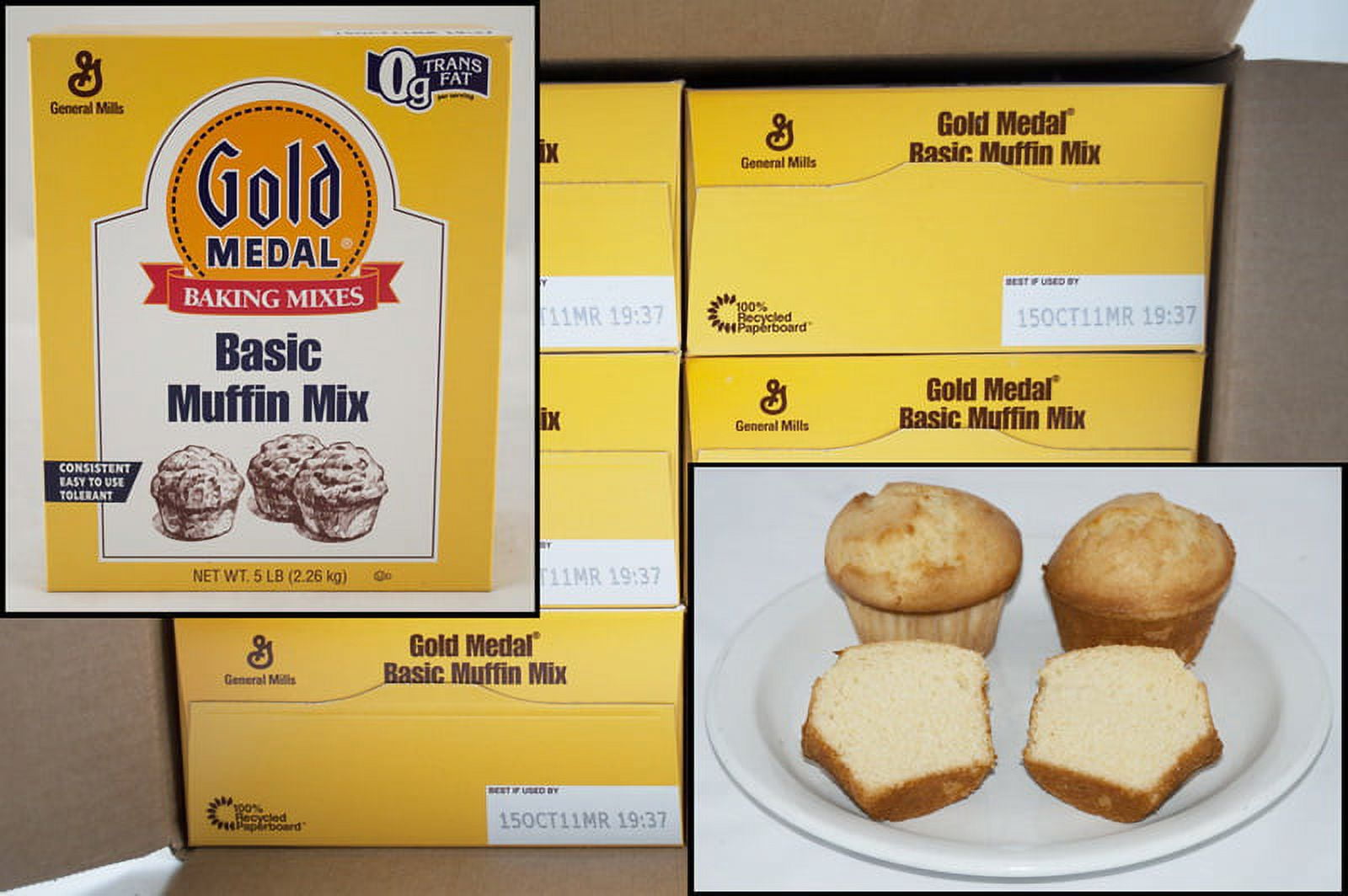 Gold Medal Basic Muffin Mix, 5 Pounds, Pack of 6 - Walmart.com