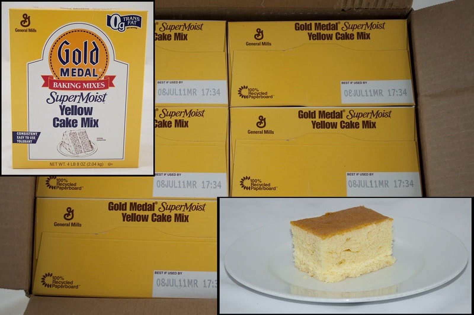 (Price/Case)Gold Medal Baking Mixes Supermoist Yellow Cake Mix 4.5 ...