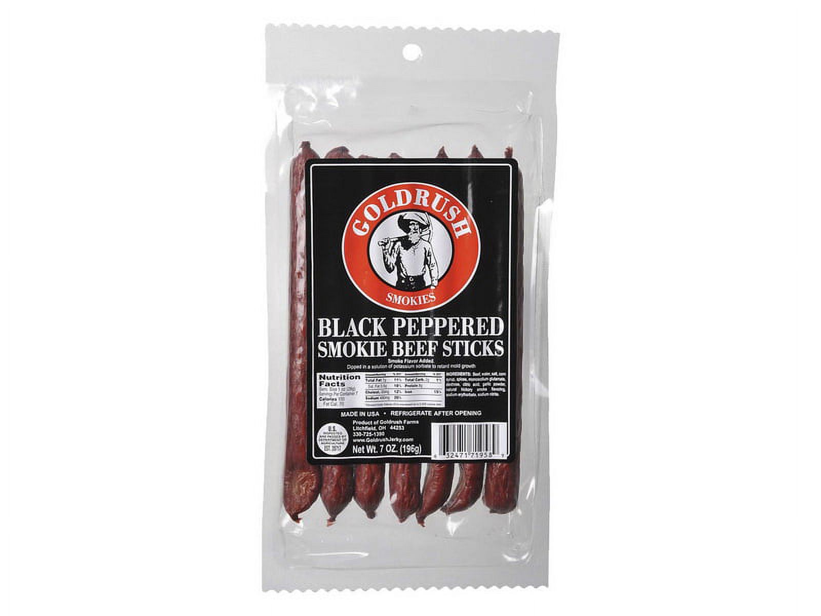 Goldrush Black Peppered Beef Sticks 7 OZ - Walmart.com