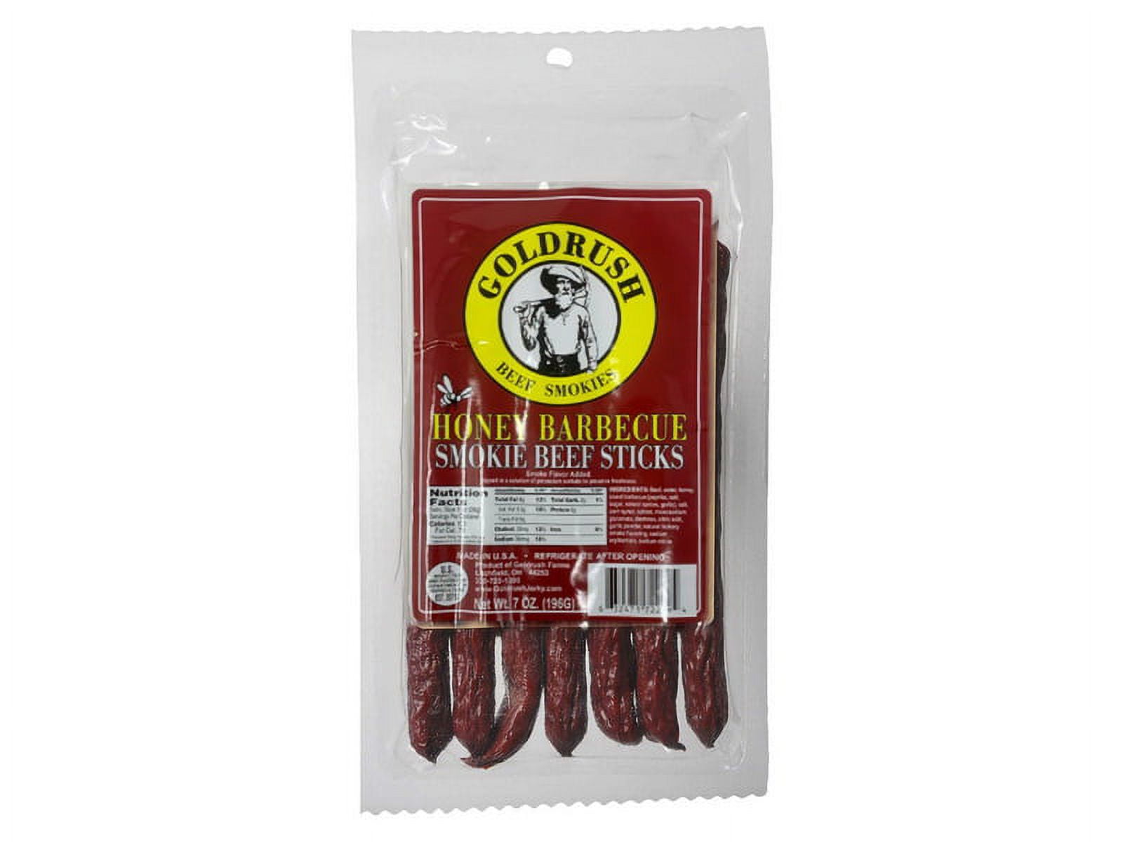 Goldrush Farms Honey Barbecue Beef Sticks, 12/7oz - Classic Meat Snack ...