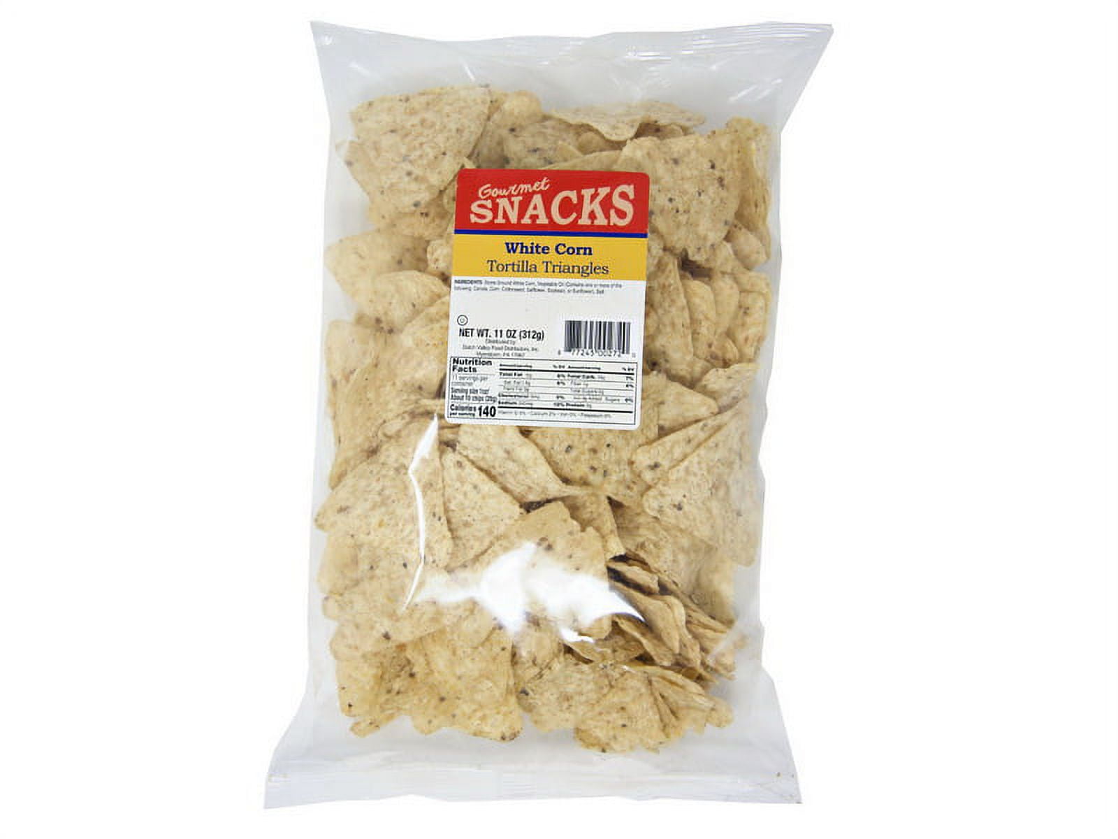 (Price/Case)Gourmet Snacks White Corn Tortilla Triangles 12/11oz ...