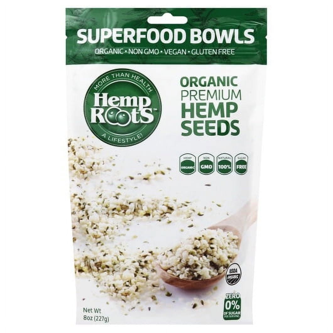 (Price/Case)Hemp Roots Hemp Seeds Organic Premium, 8 Ounces, 6 per case ...