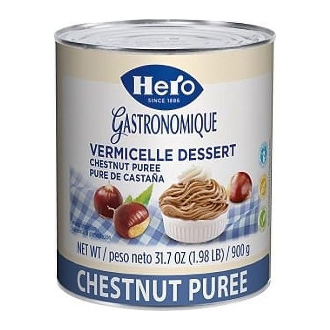 Hero Chestnut Puree, 35 Ounces Case, 6 Per Case, Dry Goods, 720 Days ...