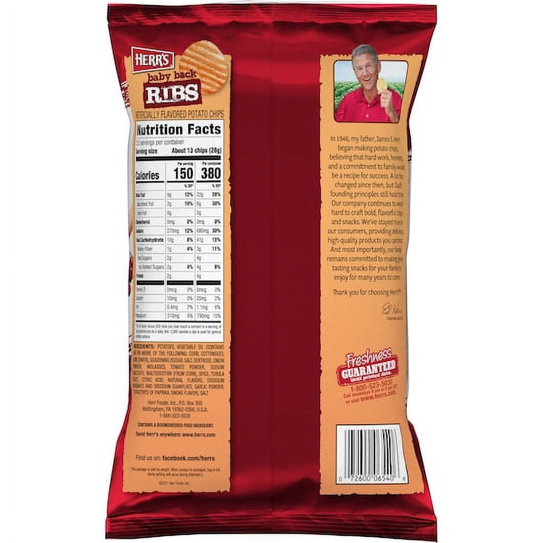 (Price/Case)Herr Foods 6540 Baby Back Rib Chips, 2.5 Ounces - Walmart.com