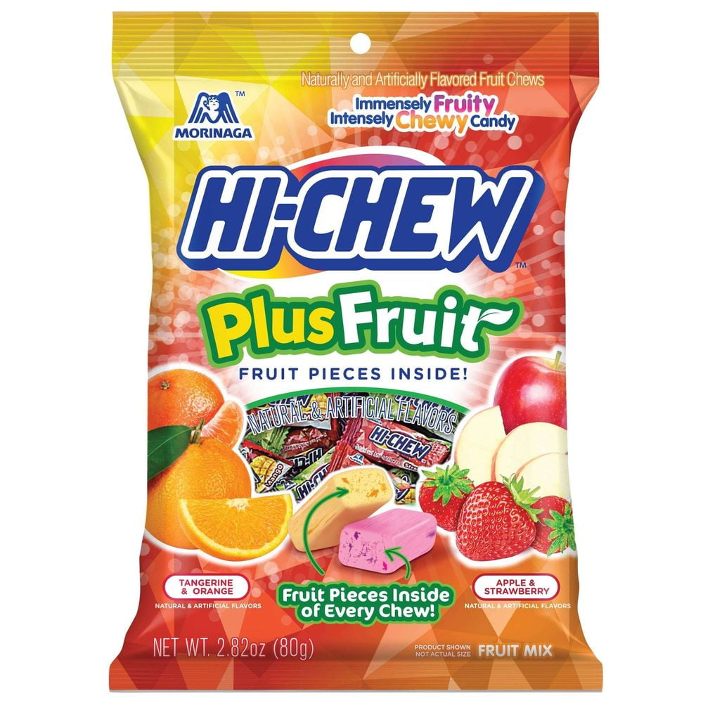 (Price/Case)Hi-Chew Plus Fruit Peg Bag, 2.82 Ounces, 6 per case ...