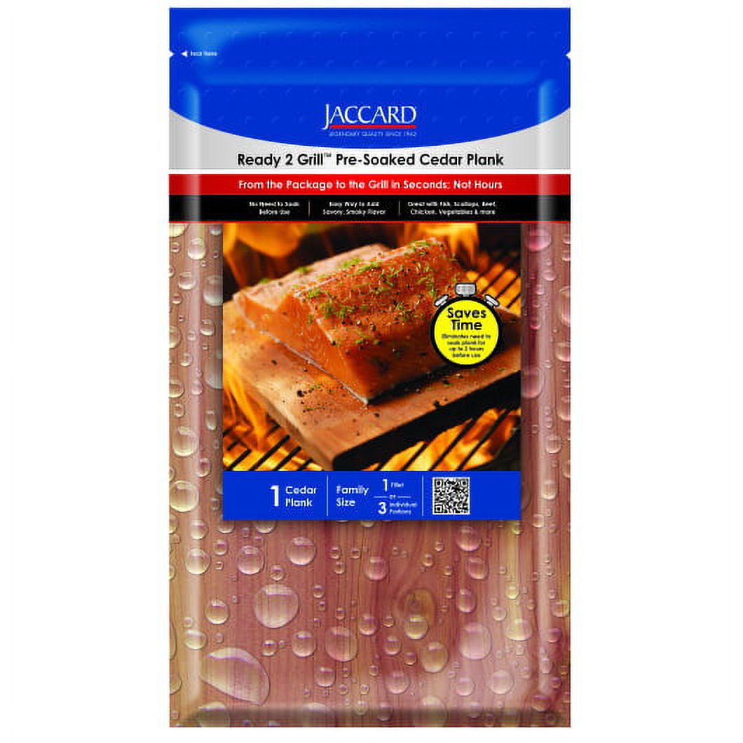 (Price/Case)Jaccard Ready To Grill Pre-Soak Cedar Planks 11X5.5", 15 ...