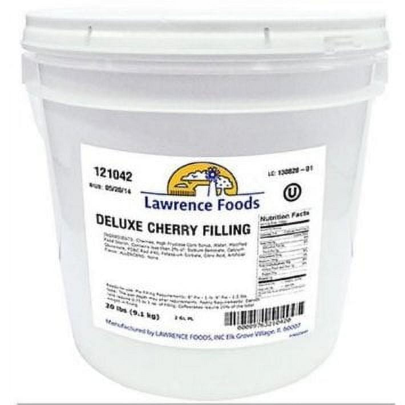 Lawrence Foods Deluxe Cherry Fruit Filling, 20 Pounds, 1 Case - Walmart.com