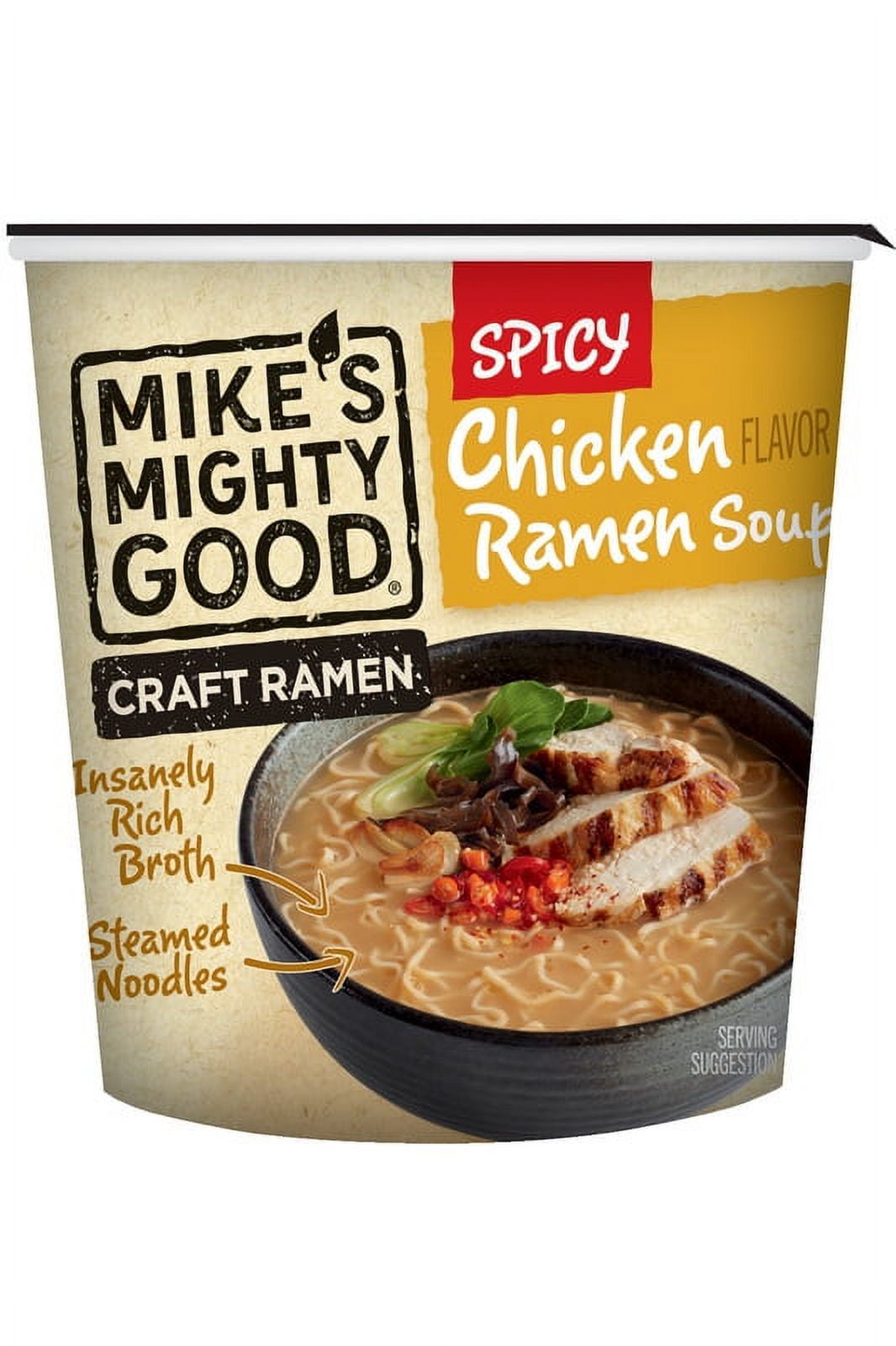 (Price/Case)Mike's Mighty Good Ramen Soup Spicy Chicken, 1.7 Ounces, 6 ...