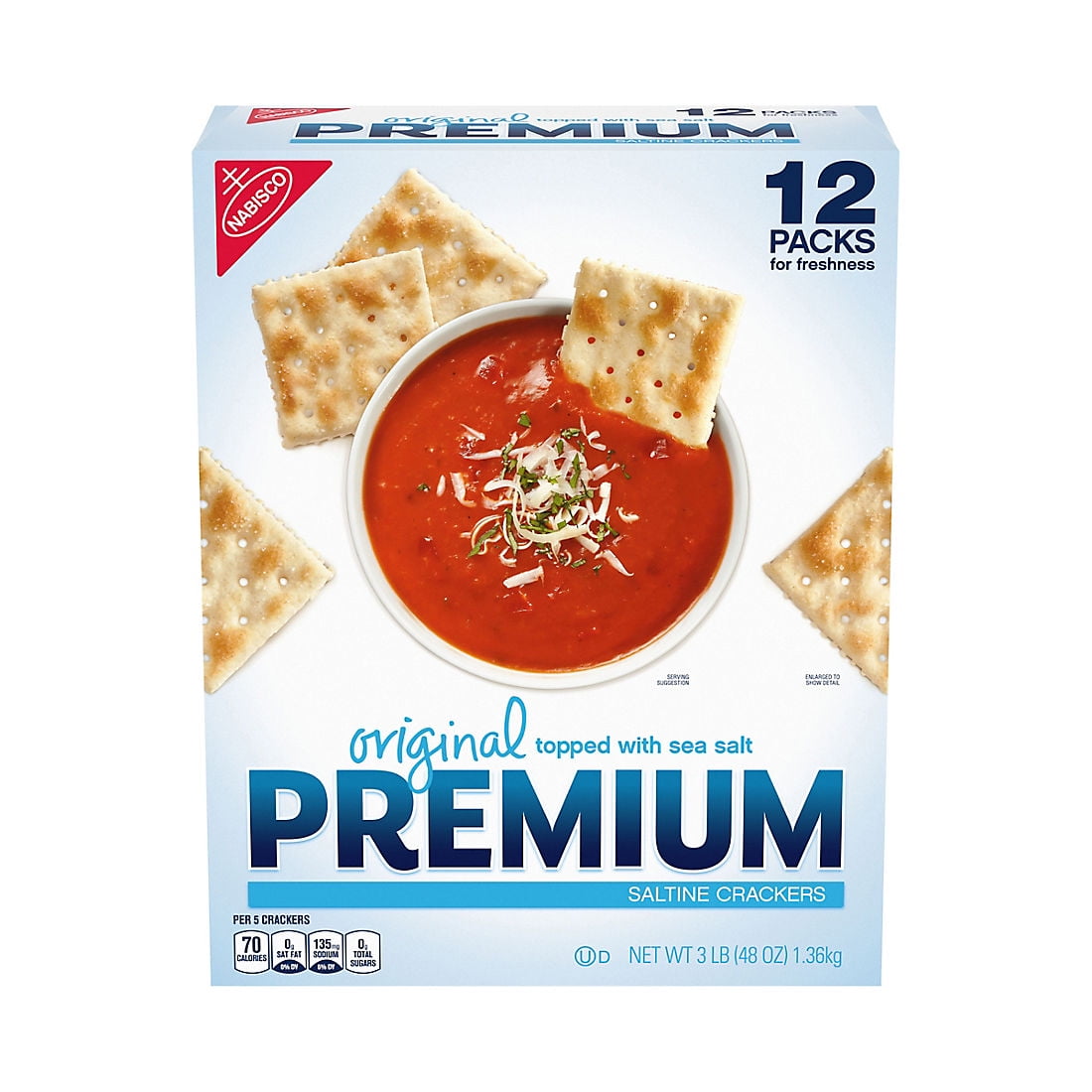 (Price/Case)Nabisco 00382 Nabisco Premium Crackers-Convenience Pack ...