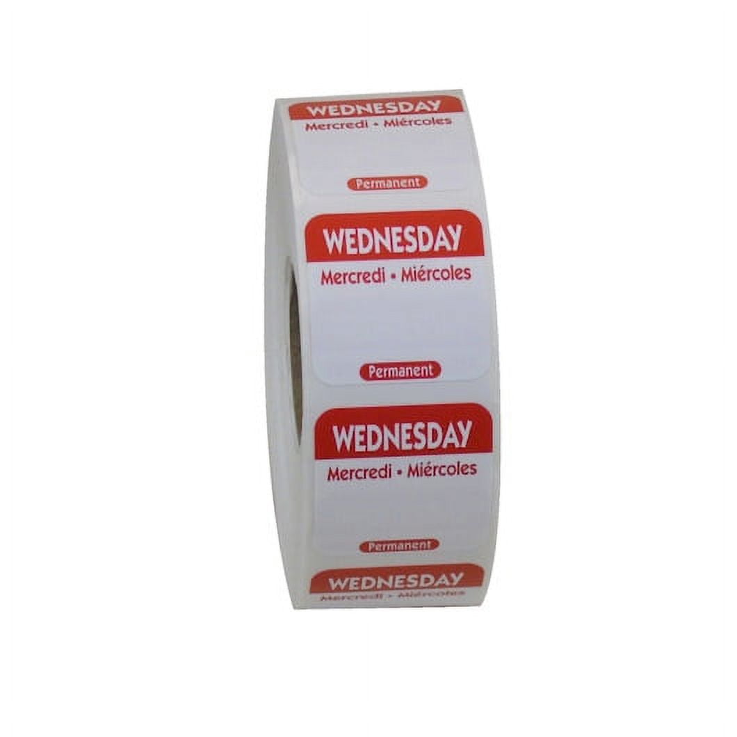 (Price/Case)Ncco National Checking 1 Inch X 1 Inch Trilingual Red ...