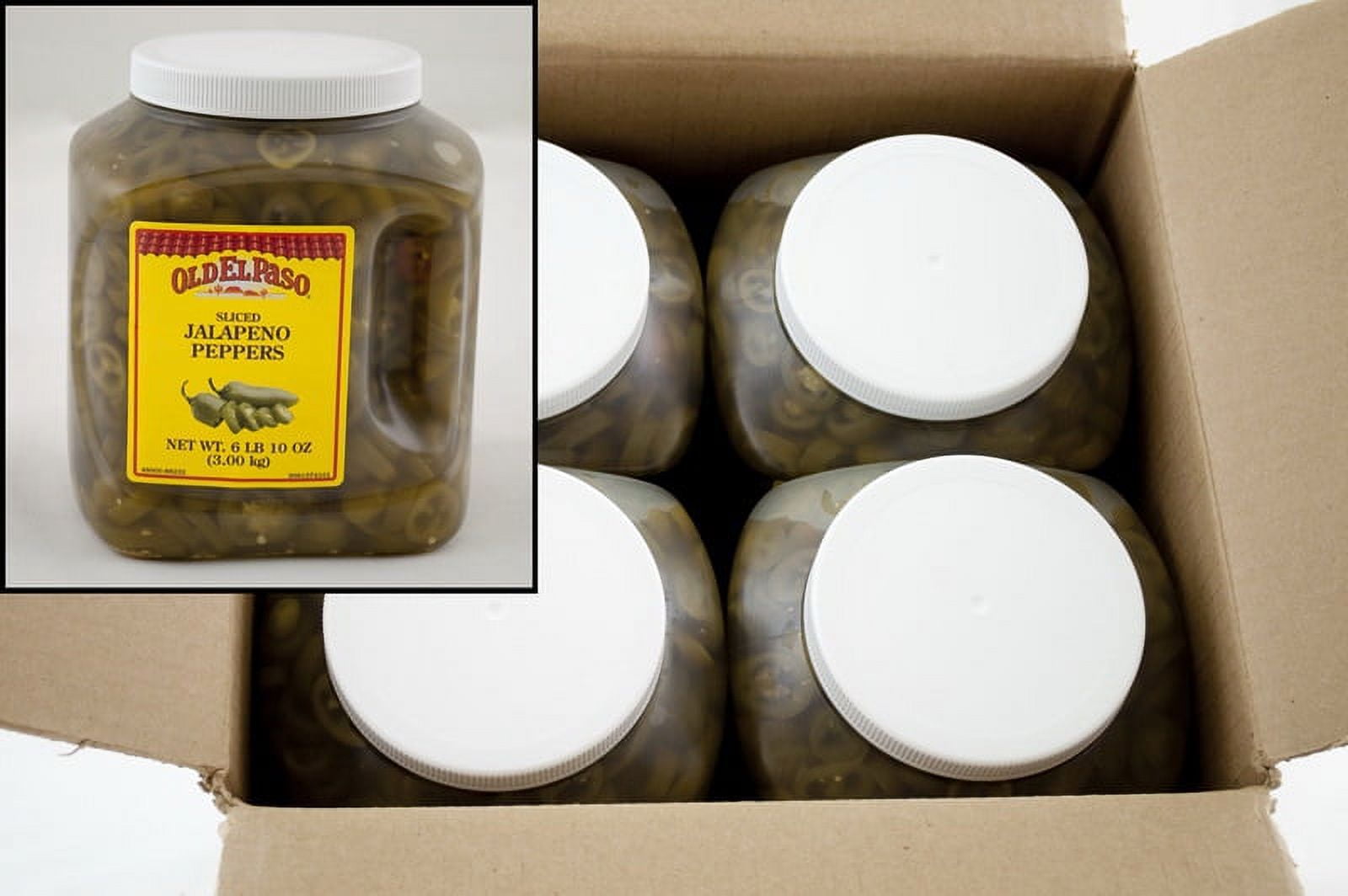 (Price/Case)Old El Paso Sliced Jalapeno Peppers 106 Ounces Per Jug - 6 ...