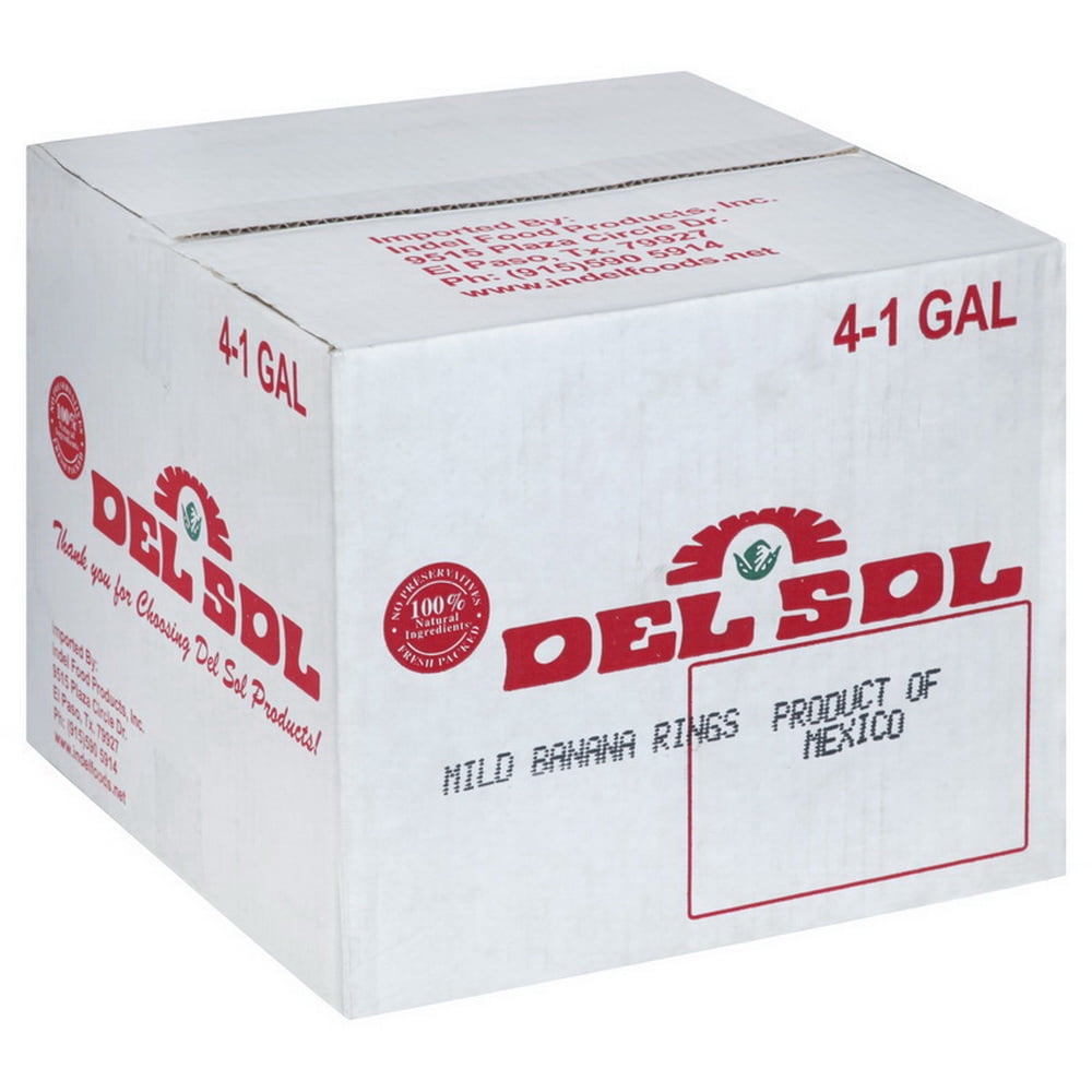 (Price/Case)Savor Imports Mild Banana Pepper Rings 1 Gallon - 4 Per ...