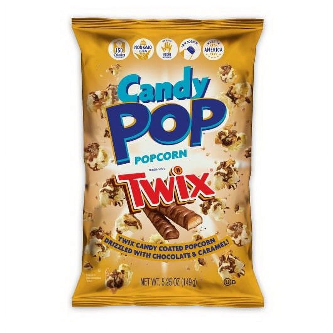 Snaxsational Brands Twix Candy Popcorn, 5.25 oz - Case of 12 - Walmart.com