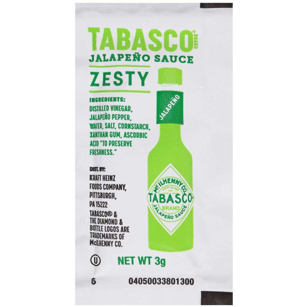 (Price/Case)Tabasco Jalapeno Sauce Portion Pack, 3 Milileter, 1 per box ...