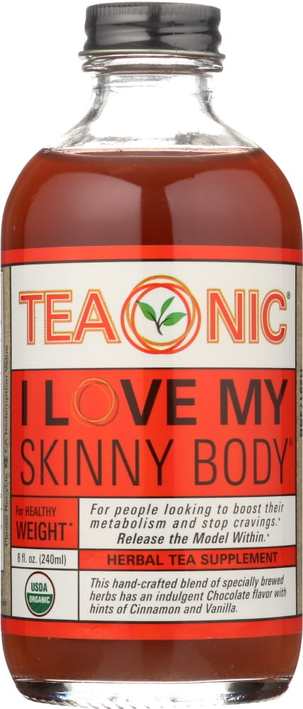 Teaonic I Love My Skinny Body Herbal Tea Supplement - Case Of 6 - 8 Fz ...